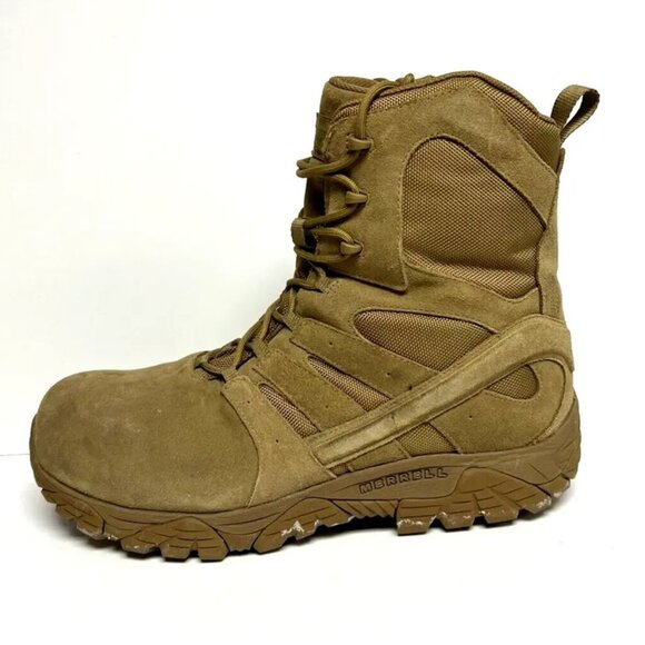Merrell | Shoes | Merrell Mens Moab 2 Defense Combat Boots Tan Size 3 M ...